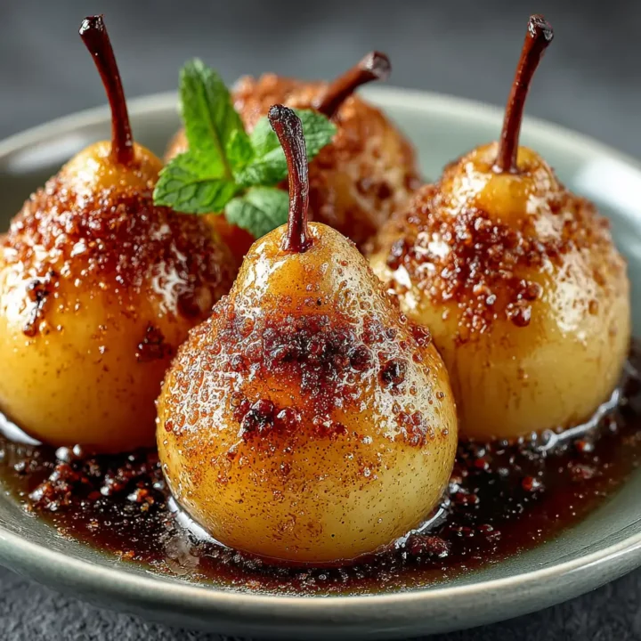 Easy Stewed Pears with Cinnamon and Vanilla Recipe